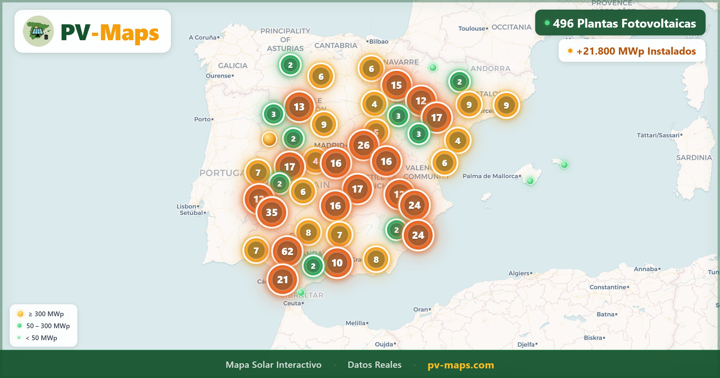 Solar Map Spain 2026: 101 Photovoltaic Plants with Real Data ️